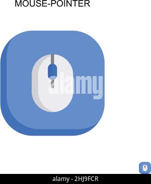 Mouse-pointer Simple vector icon Stock Vector Image & Art - Alamy