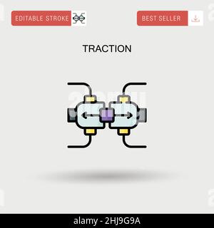 Caution control icon simple vector. Road train. Safety traffic Stock ...