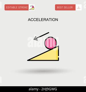 Speed Limit, line vector icon on transparent background. Outline Speed ...