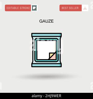 Medical gauze isolated icon Stock Vector Image & Art - Alamy