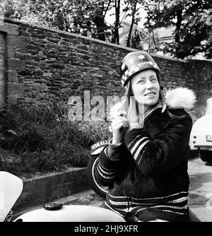 Beryl Swain, motorcycle road racer and the first woman to compete solo ...