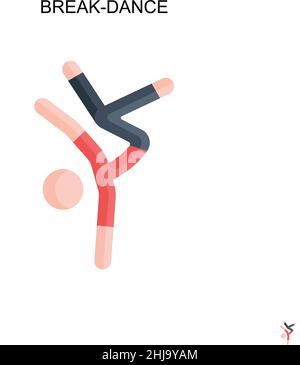 Dance Simple vector icon. Illustration symbol design template for web ...