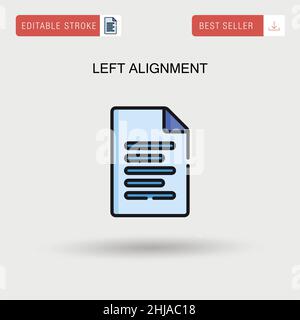 Align to left outline flat white icons on round color backgrounds. 6 ...