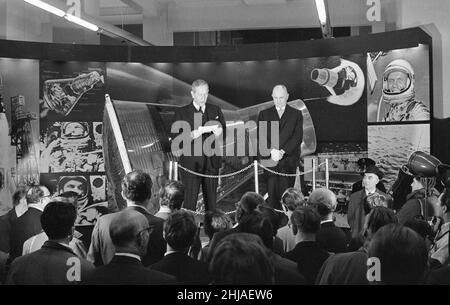 Mercury spacecraft Friendship 7, pictured on arrival at the Science ...