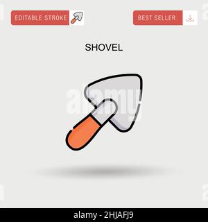 Man Shoveling Icon. Shovel Construction Dig Digging Building ...