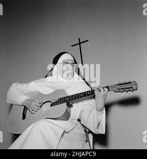 The Singing Nun, born Jeanne-Paule Marie Deckers, she is a nun at the ...