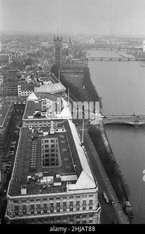 Views of London from Millbank Tower. 4th April 1963 Stock Photo - Alamy
