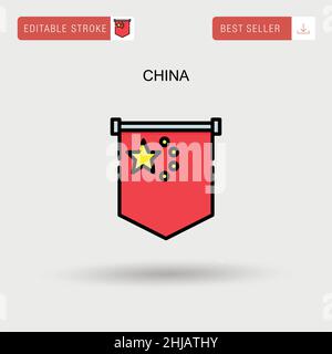 Great Wall of China icon, simple style Stock Vector Image & Art - Alamy