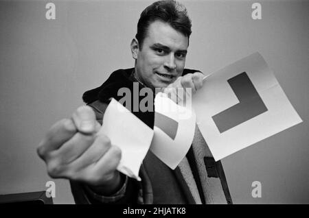 Actor Brian Blessed, pictured tearing up his L plates, as he has just ...