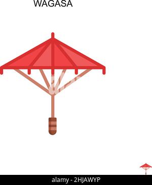 Japan flag design with traditional gate Torii drawing for printing ...