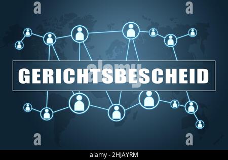 Gerichtsbescheid - german word for court order or court decision ...
