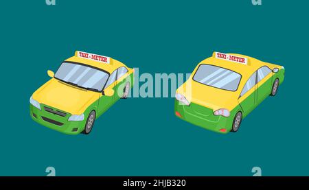 Taxi cap icon isometric vector. Driver cab. Taximeter app Stock Vector ...