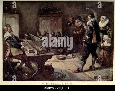 Van Riebeck and Hottentots Stock Photo - Alamy