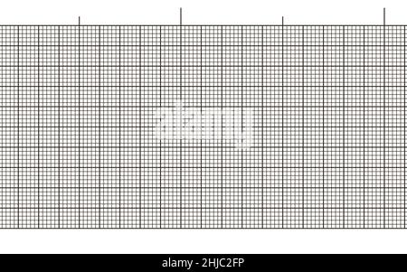 Electrocardiogram template. Heart beat diagram. ECG chart isolated on ...