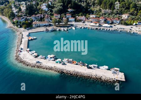 Harbor in Lefkada, Greece Stock Photo - Alamy