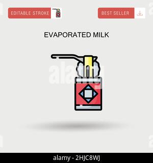 Simple isolated milk can and glass bottle representing dairy and cheese ...