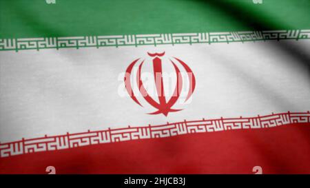 Iran flag waving animation. Flag of Iran waving on the wind Stock Photo ...