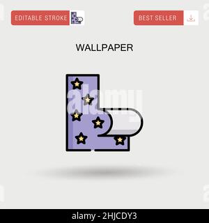 Wallpaper Simple vector icon Stock Vector Image & Art - Alamy