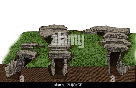 Ancient, neolithic burial chambers and stone circles of Loughcrew ...