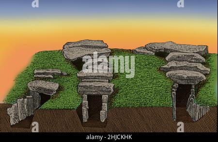 Ancient, neolithic burial chambers and stone circles of Loughcrew ...