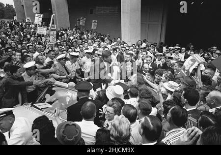Presidential candidate John F. Kennedy (May 29, 1917 - November 22 ...