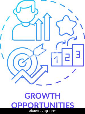 Opportunities blue gradient concept icon Stock Vector Image & Art - Alamy