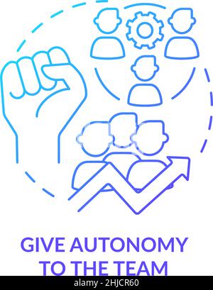 Autonomy blue gradient concept icon Stock Vector Image & Art - Alamy