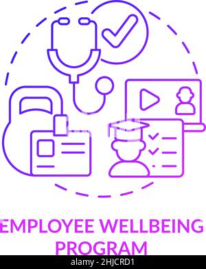 Employee wellbeing program concept icon Stock Vector Image & Art - Alamy