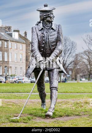 Statue of historic golfer John Rattray by, Scottish sculptor David ...