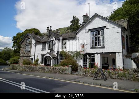 The Badger Bar at the Glen Rothay Hotel, in the village of Rydal, Lake ...