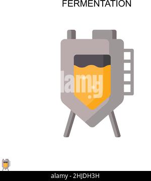 Fermentation Simple vector icon. Illustration symbol design template ...