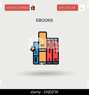 computer display with ebooks Stock Vector Image & Art - Alamy