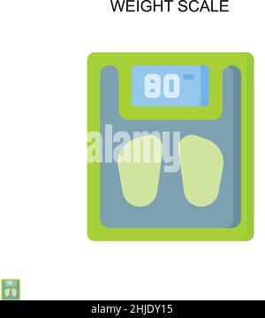 Weight scale Simple vector icon Stock Vector Image & Art - Alamy