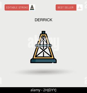 Derrick Simple vector icon Stock Vector Image & Art - Alamy