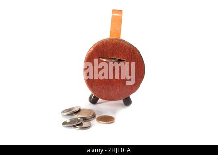 handmade bank and money tower Stock Photo - Alamy