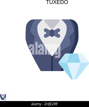 Tuxedo icon vector illustration simple logo design Stock Vector Image ...