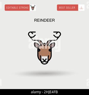 reindeer animal isolated icon vector illustration design Stock Vector ...