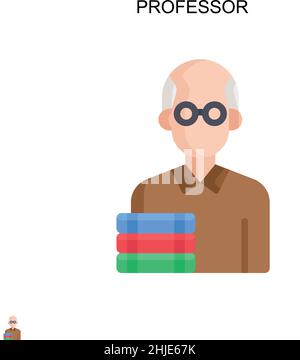 Lecturer icon vector male teacher person with white board symbol in a ...
