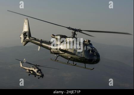 Serbian Air Force Aerospatiale / Eurocopter SA342L Gazelle Gama light ...