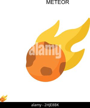 Realistic space meteor comet star set with isolated icons colorful ...