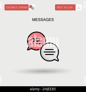 Chat and messages icon Stock Vector Image & Art - Alamy