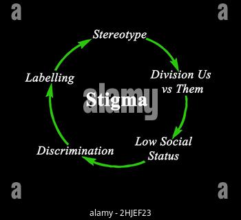 Components of cycle of stigma Stock Photo - Alamy