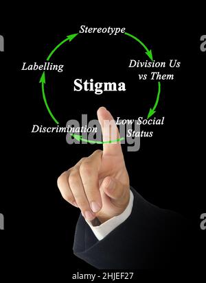 Components of cycle of stigma Stock Photo - Alamy