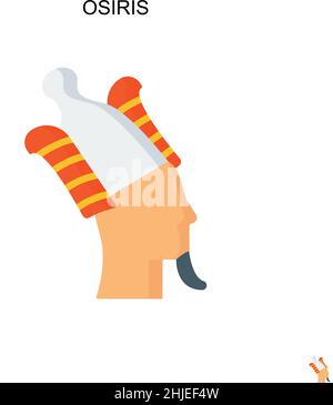Osiris. Vector illustration of a ancient egyptian god lord of the dead ...