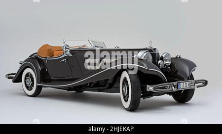 Die-cast model car by BAUER of Mercedes 500K Special Roadster,1:12 ...
