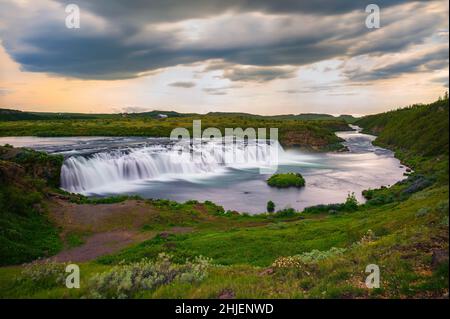 The Faxafoss waterfall in Iceland Stock Photo - Alamy