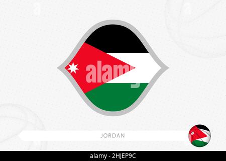 Basket Ball with Jordanian Flag Stock Photo - Alamy