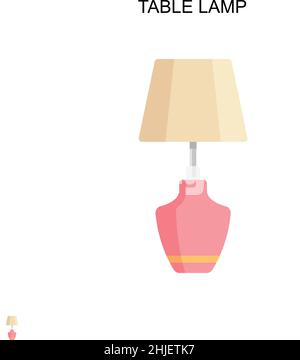 Table-lamp Simple vector icon Stock Vector Image & Art - Alamy