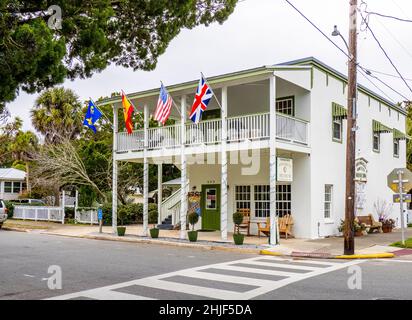 USA, Florida, Cedar Key. Old African-American school, home of Lizzie ...