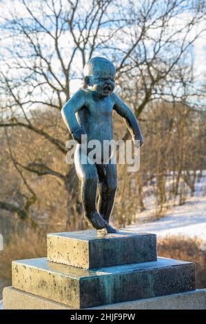 The Angry Boy bronze statue is most famous sculpture created by Gustav ...